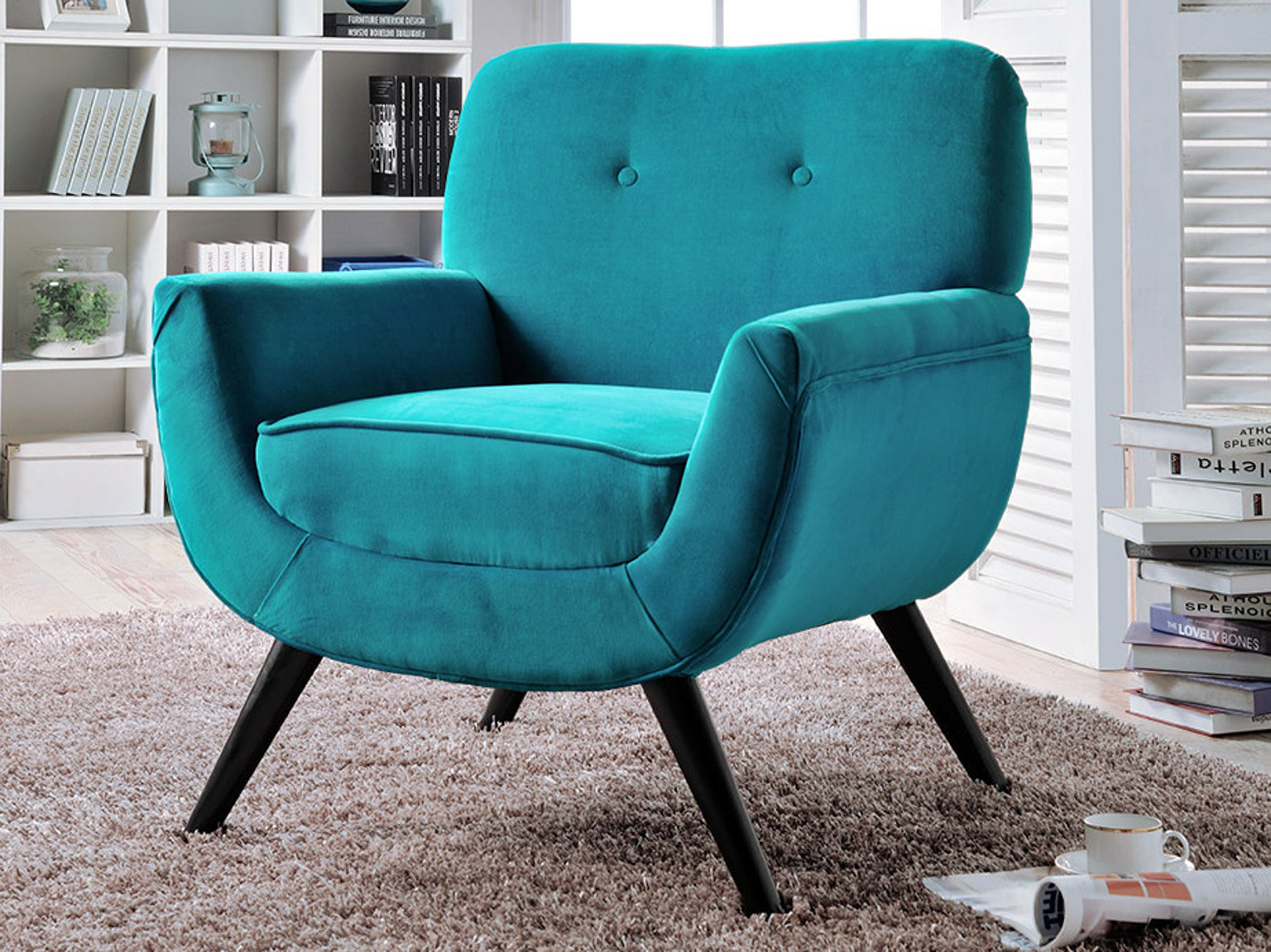 Des fauteuils en velours coloré – Joli Place