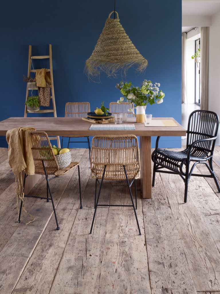 Une déco en bleu indigo