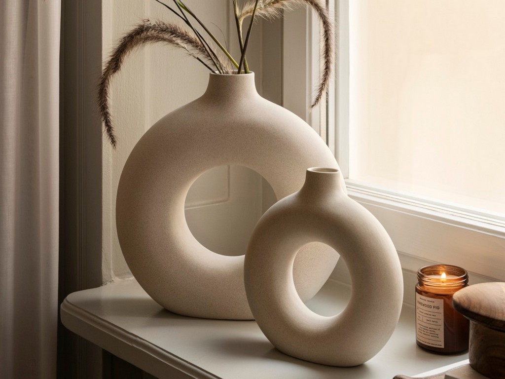 Le vase en céramique de forme circulaire, must-have déco - Joli Place