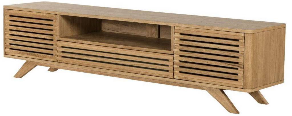 Des bancs TV en bois au design épuré - Joli Place