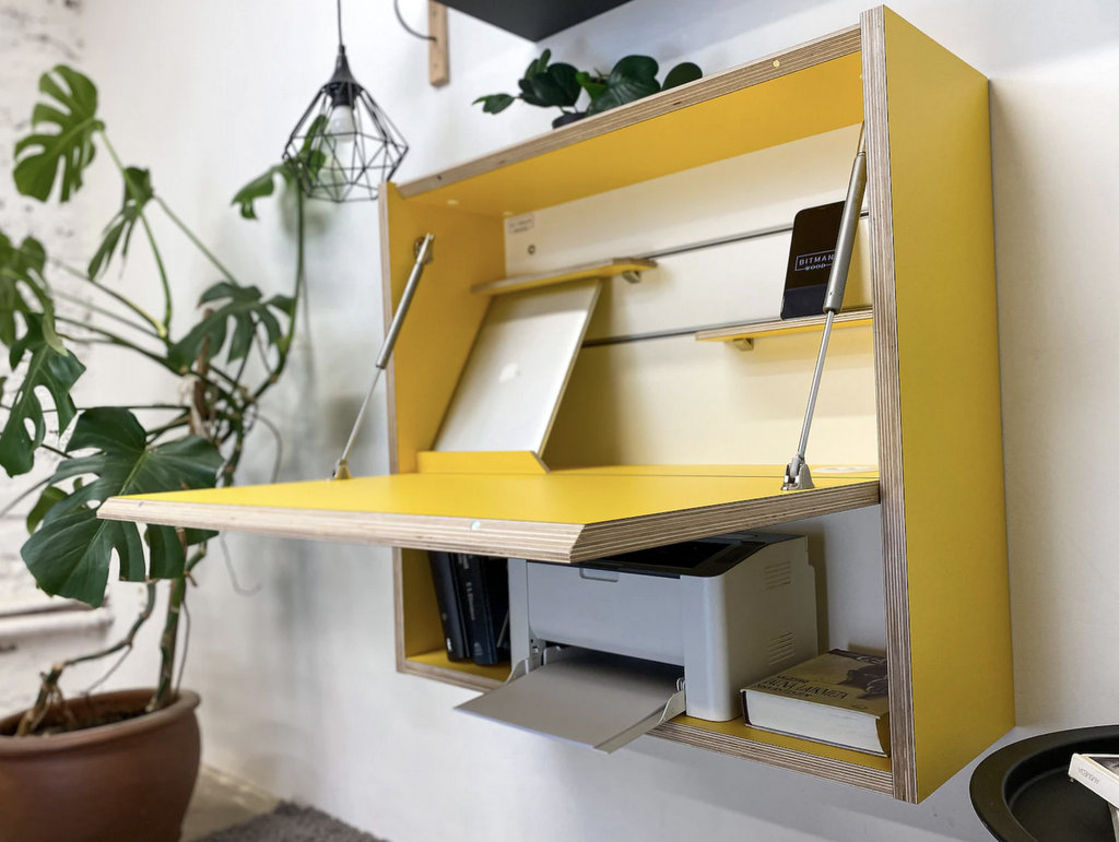 Un petit bureau mural rabattable à personnaliser - Joli Place