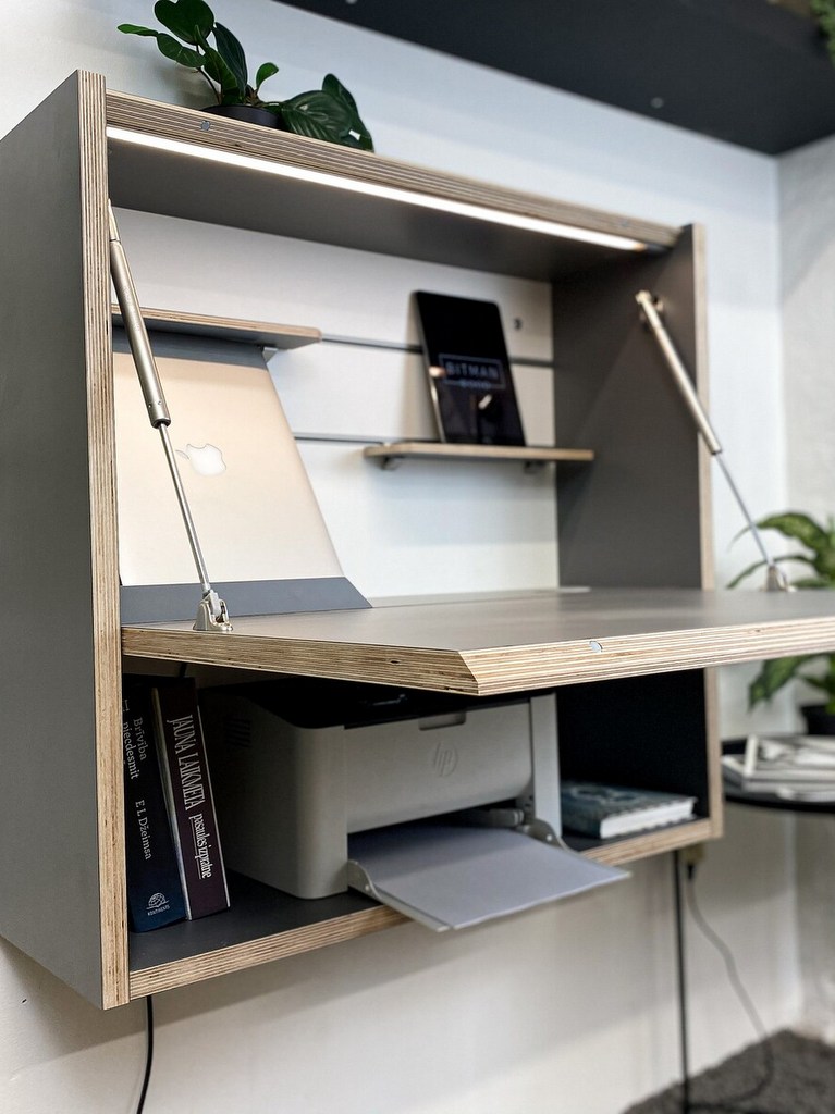 Un petit bureau mural rabattable à personnaliser - Joli Place