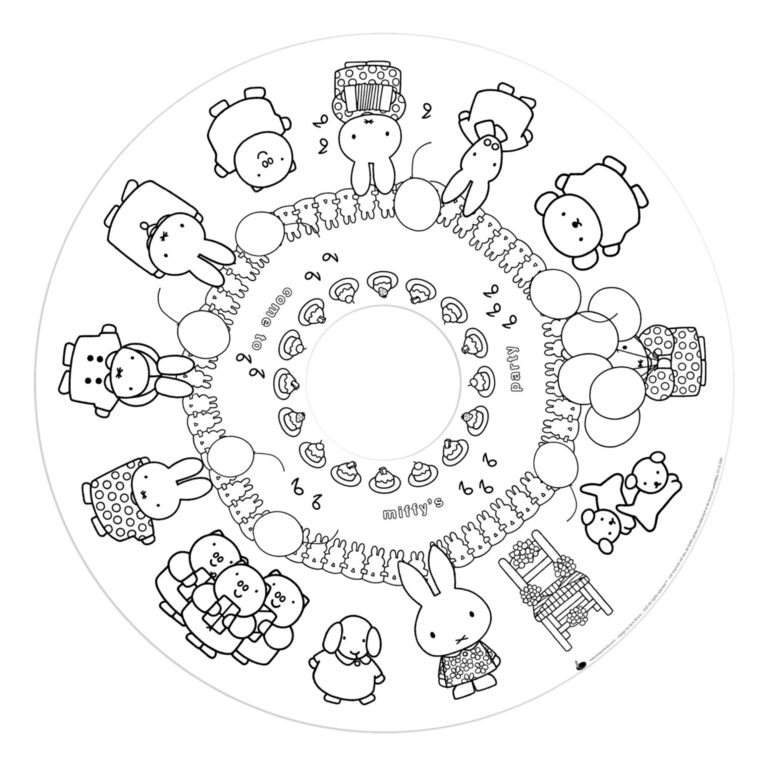 La table de coloriage ronde de Drawin'Kids - Joli Place