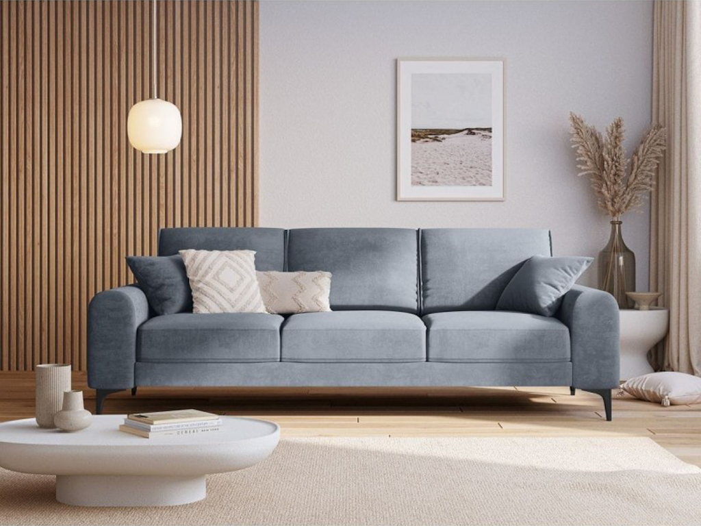 Salon avec canapé bleu ciel : nos idées déco - Joli Place