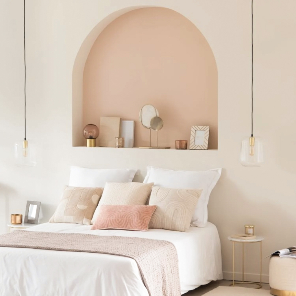 Une chambre aux murs rose poudré - Joli Place