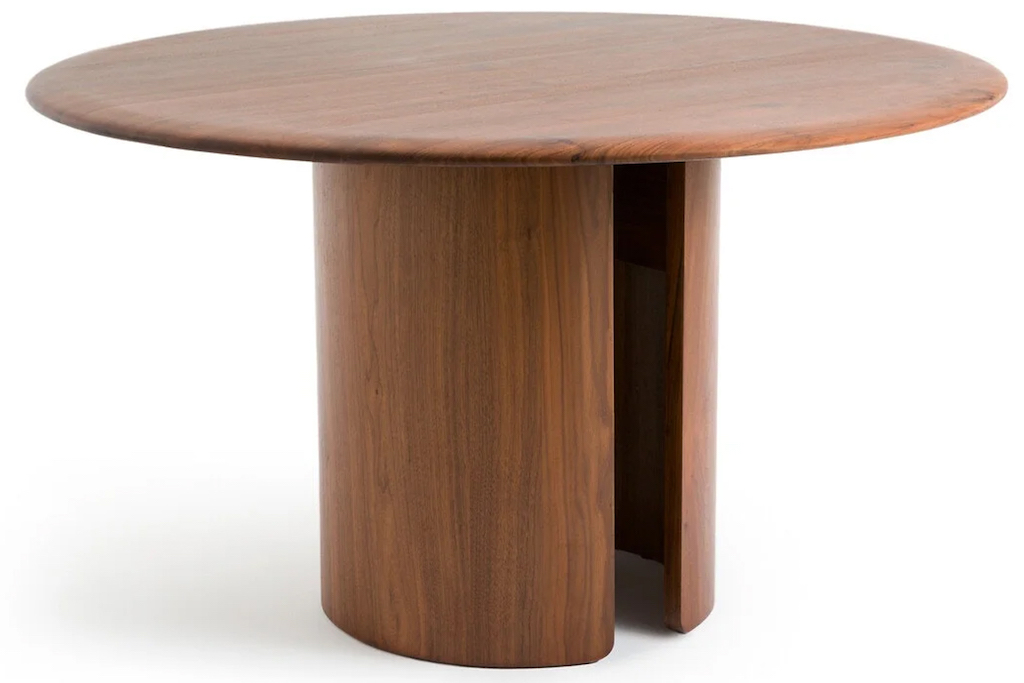 Une table ronde en bois massif avec pied central - Joli Place