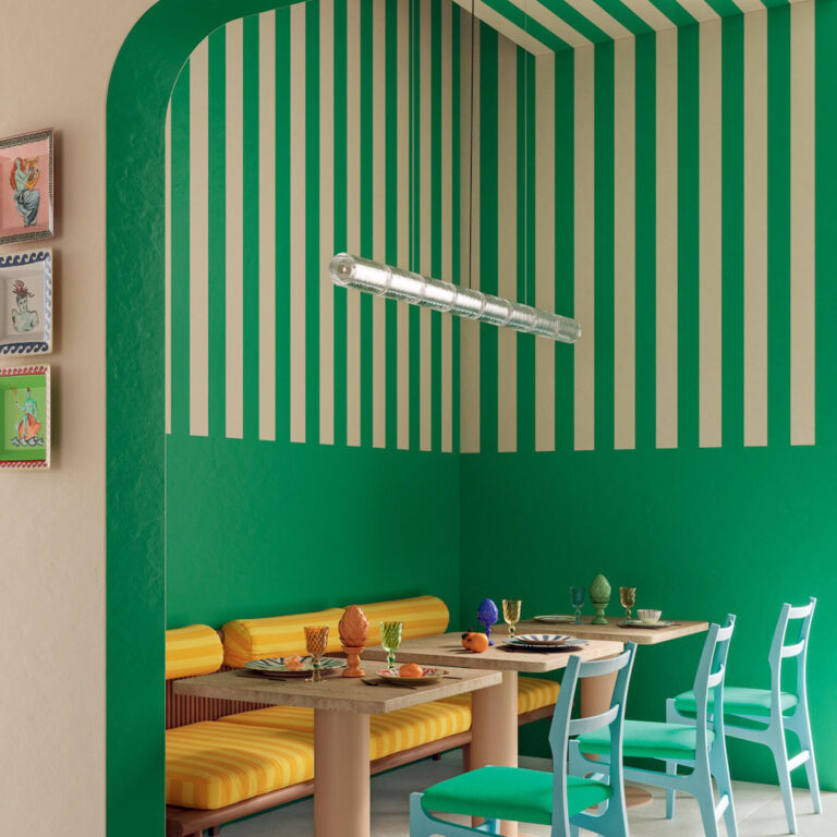 La décoration aux rayures multicolores - Joli Place