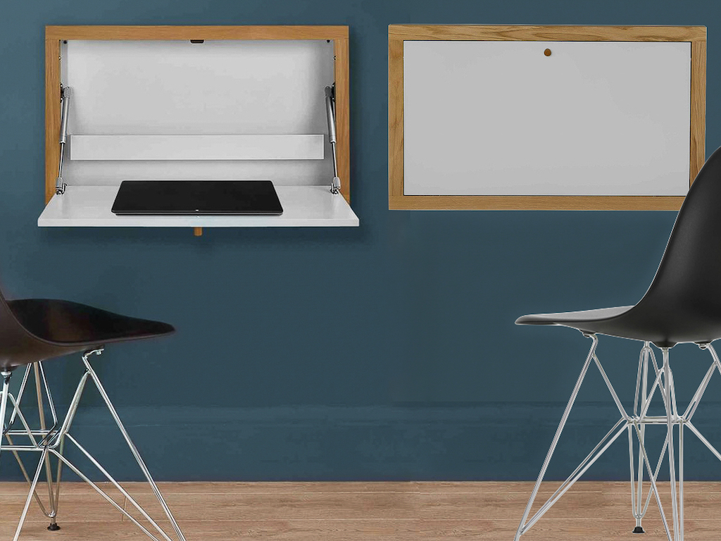 Un bureau mural rabattable extra plat - Joli Place